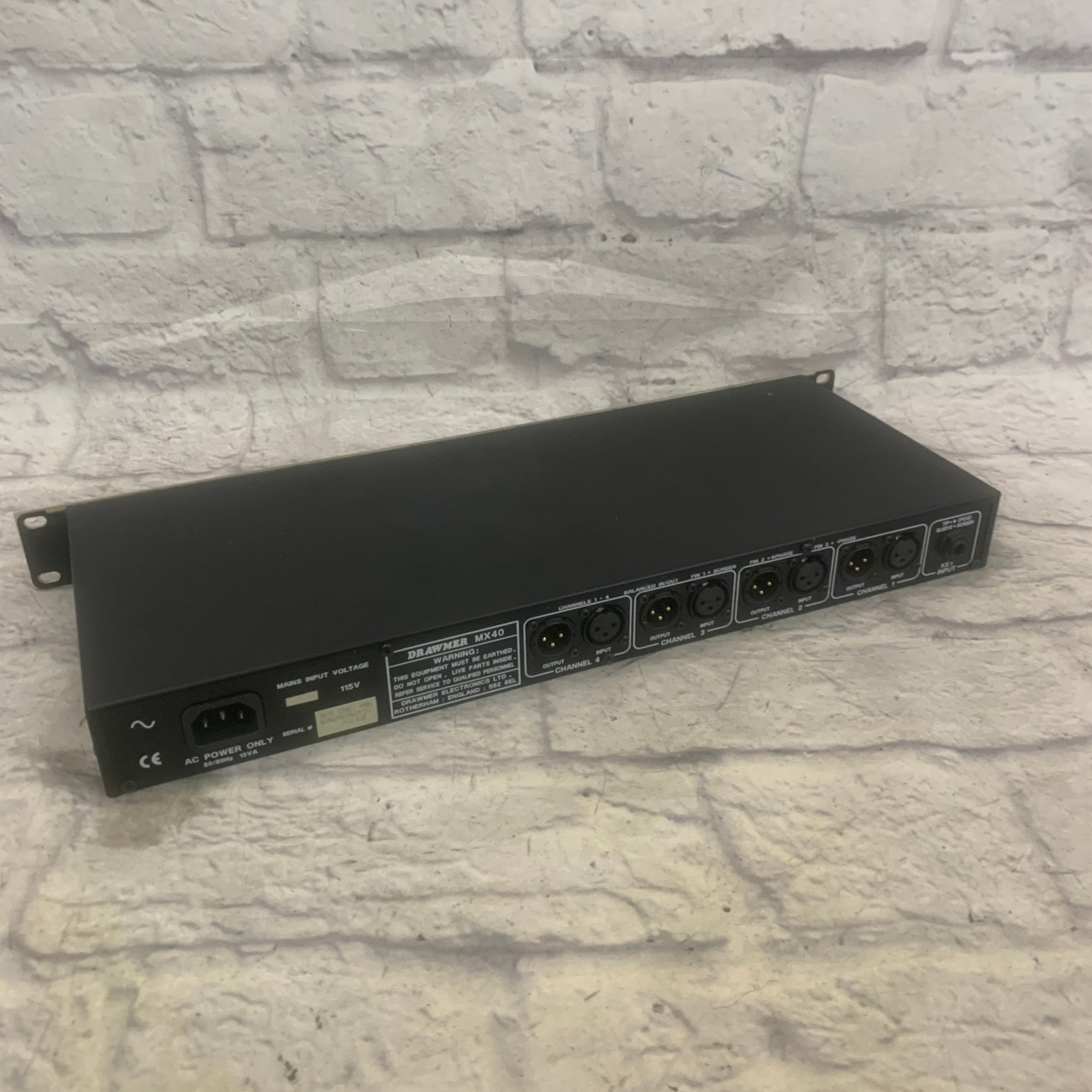 Drawmer MX40 Punch Gate Noise Gate Rack - Evolution Music