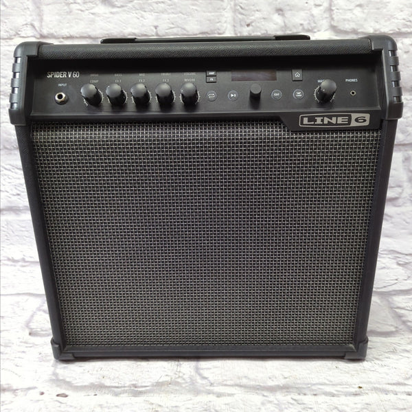 Line 6 Spider V 60 MkII 60-Watt 1x10" Digital Modeling Guitar Combo ...