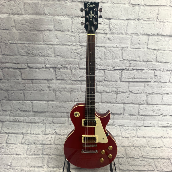 Encore LP Style Red Electric Guitar - Evolution Music
