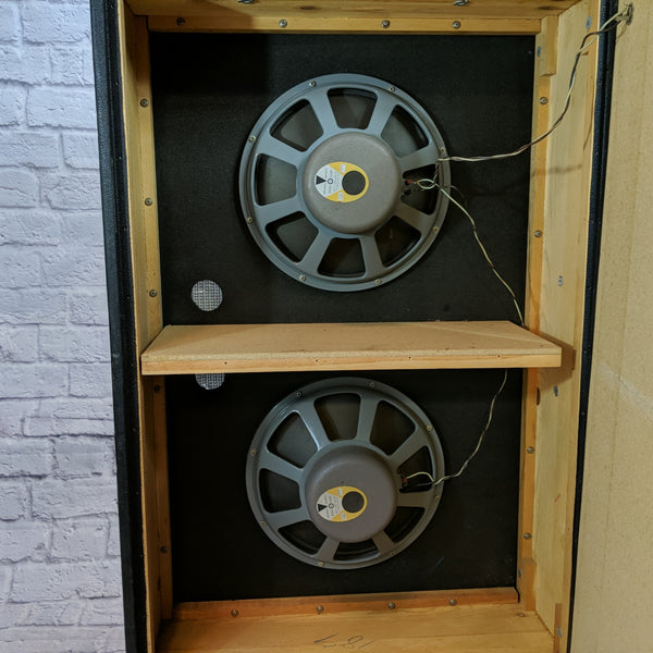 Vintage Fender Dual Showman D130 2x15 Black and Silver Cabinet 1970s ...