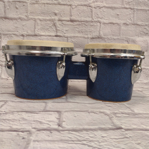 Unknown Bongos Made in Japan Blue Sparkle - Evolution Music