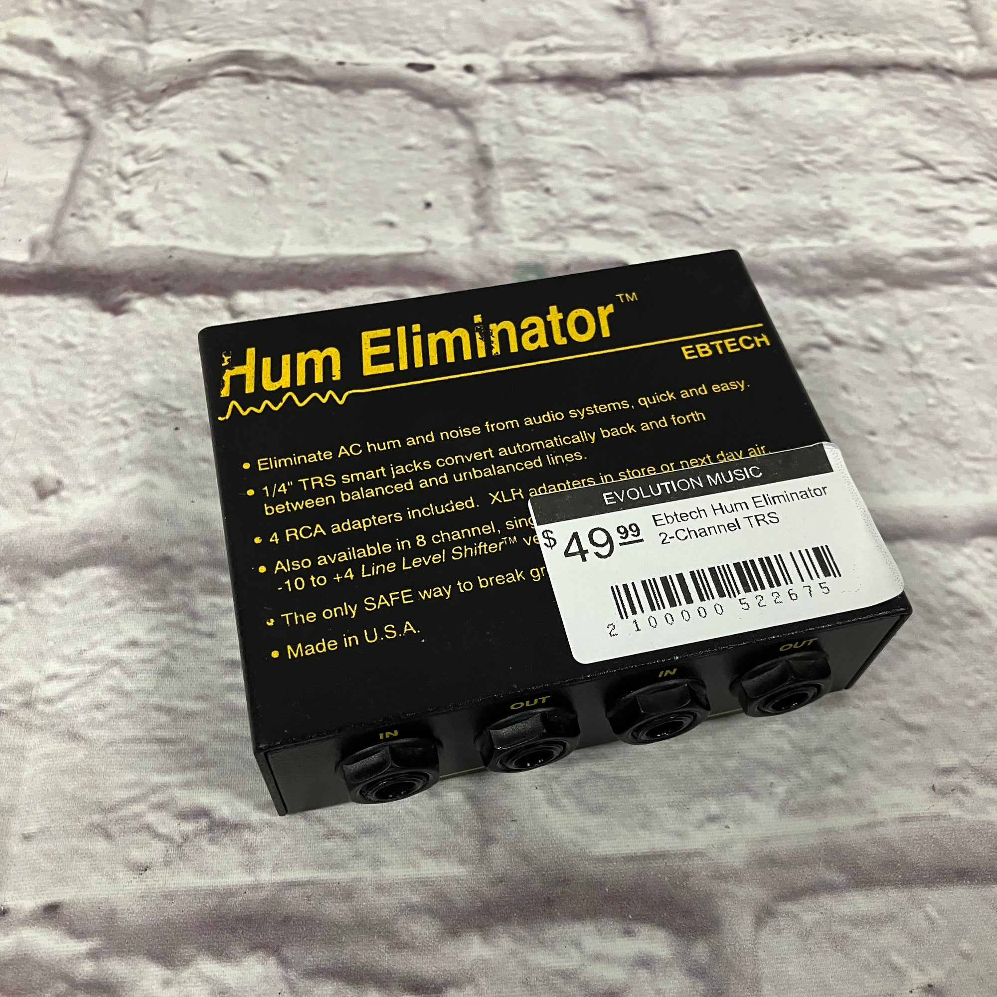 Ebtech Hum Eliminator 2-Channel TRS - Evolution Music