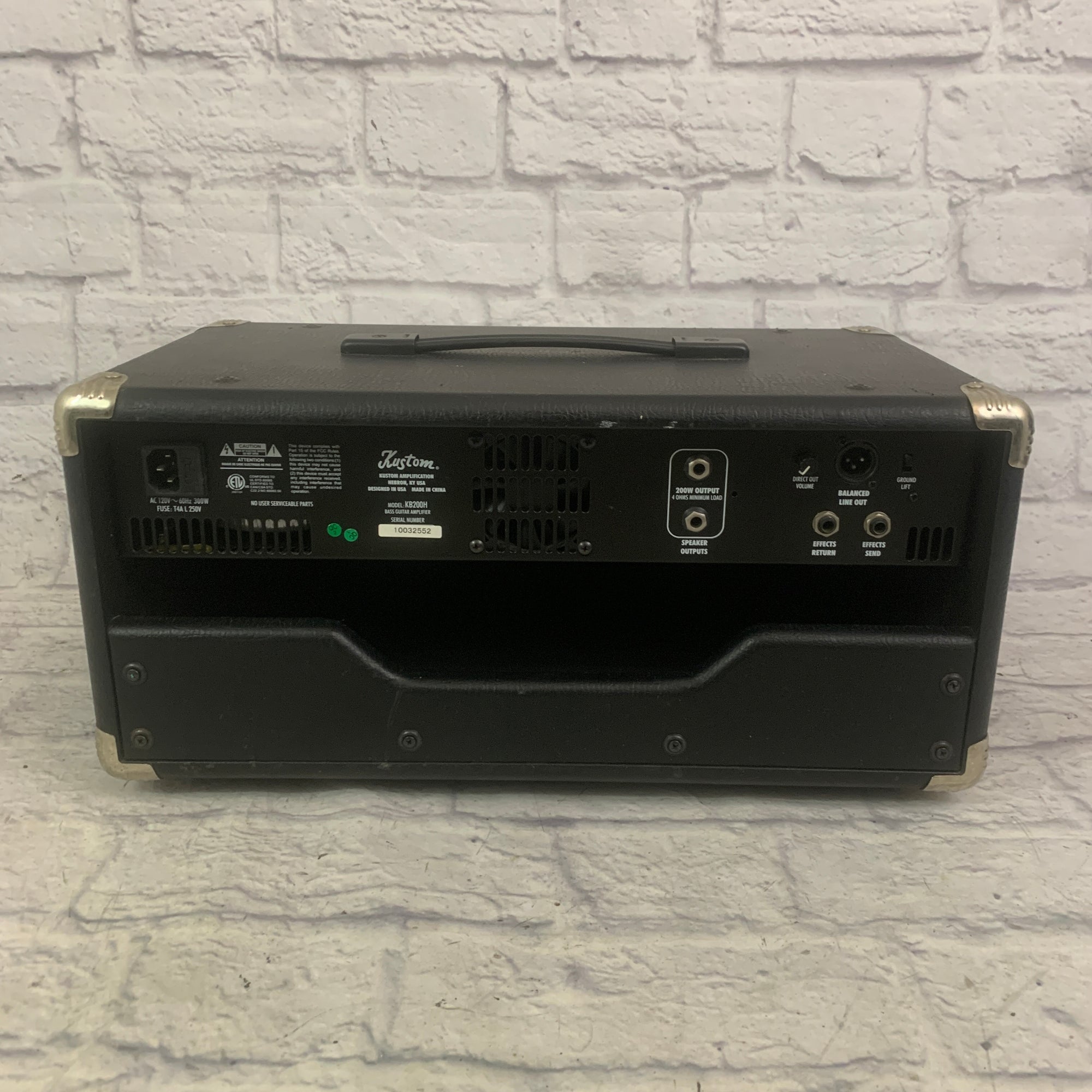 Kustom Kb200 Bass Head - Evolution Music