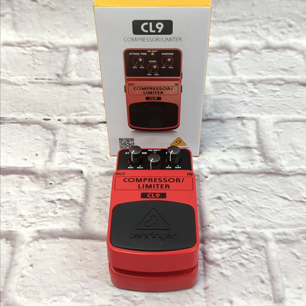 Behringer CL9 Compressor Limiter Compression Pedal - Evolution Music