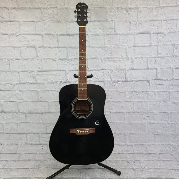 Epiphone PR-100EB Acoustic Guitar AS IS (Black) - Evolution Music