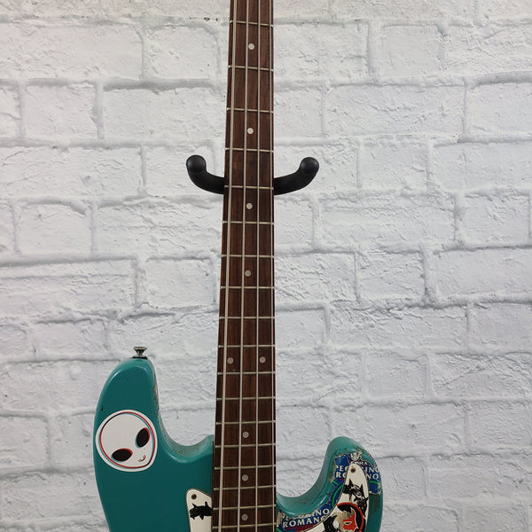 Samick Stages 5 Precision Style 4-String Bass Guitar - Teal - Evolution ...