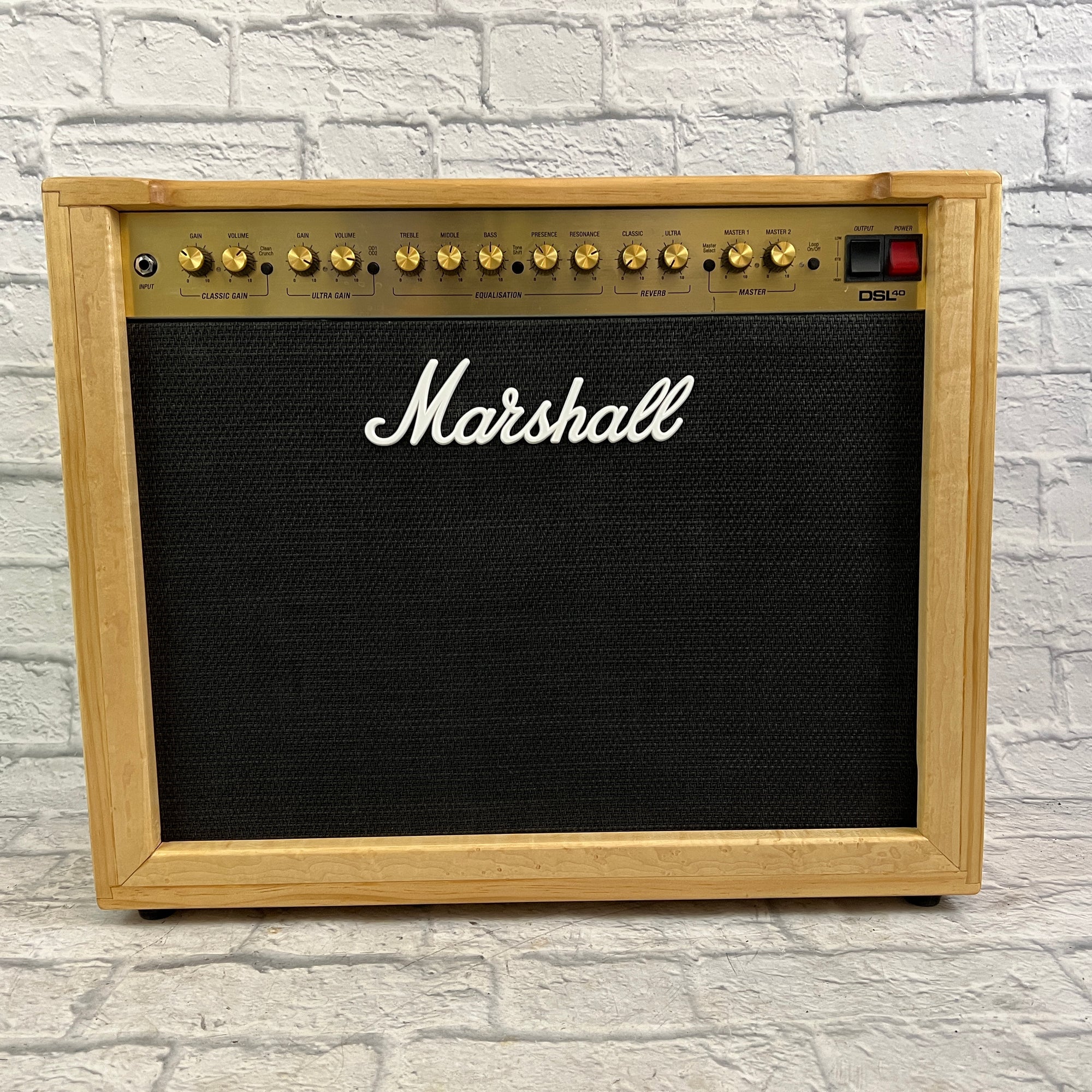 Marshall DSL40 Tube Combo Amplifier in Handmade Pine Cabinet ...