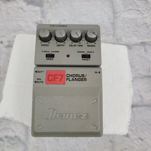 Ibanez Chorus Flanger CF7 Chorus Pedal - Evolution Music