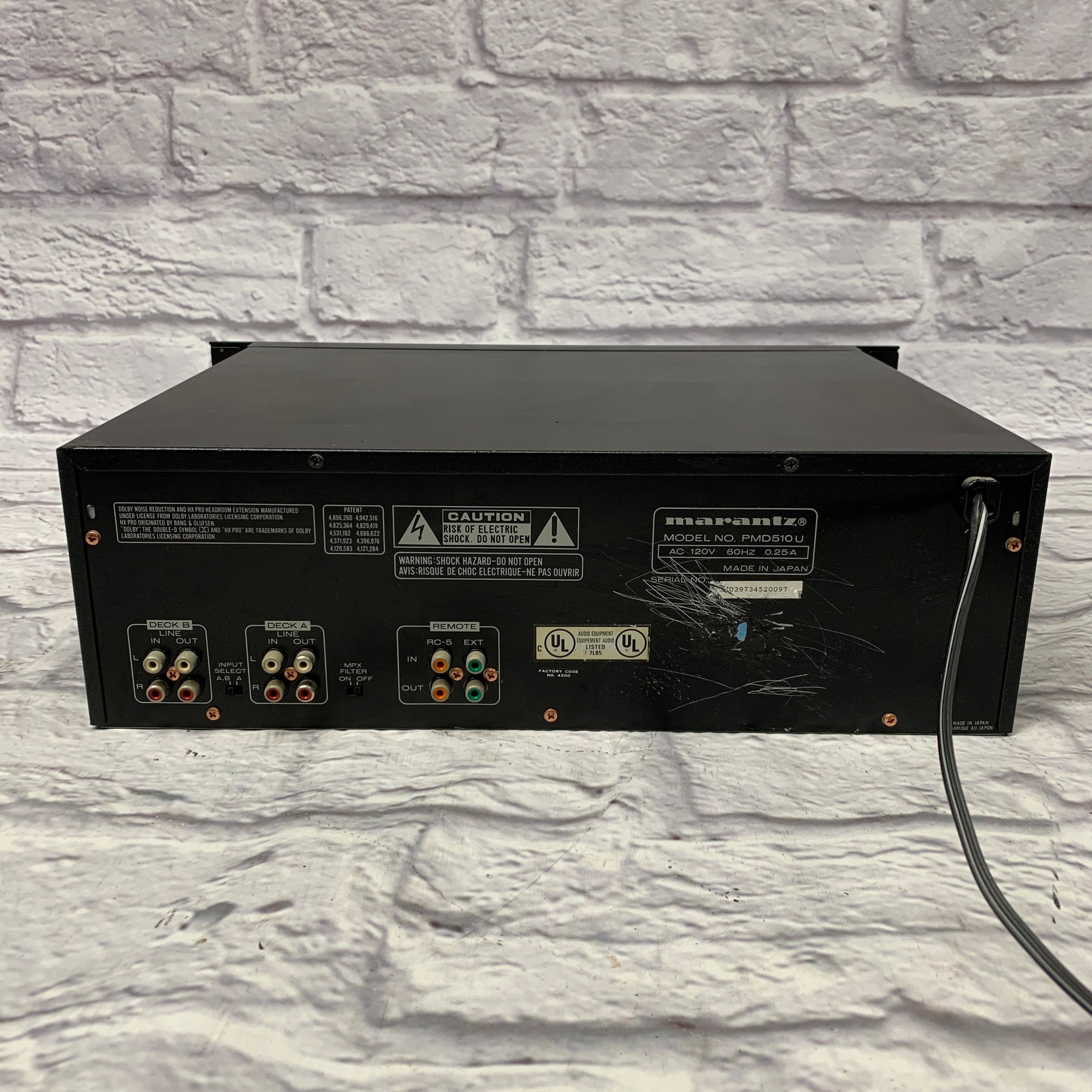 Marantz Professional PMD510 Rackmount Fully Independent Stereo Cassett ...