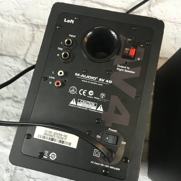 M-Audio Studiophile AV40 Active Monitor Pair - Evolution Music