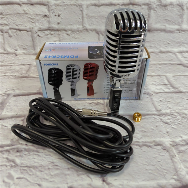 Pyle Pro PDMICR42 Chrome Microphone - Evolution Music