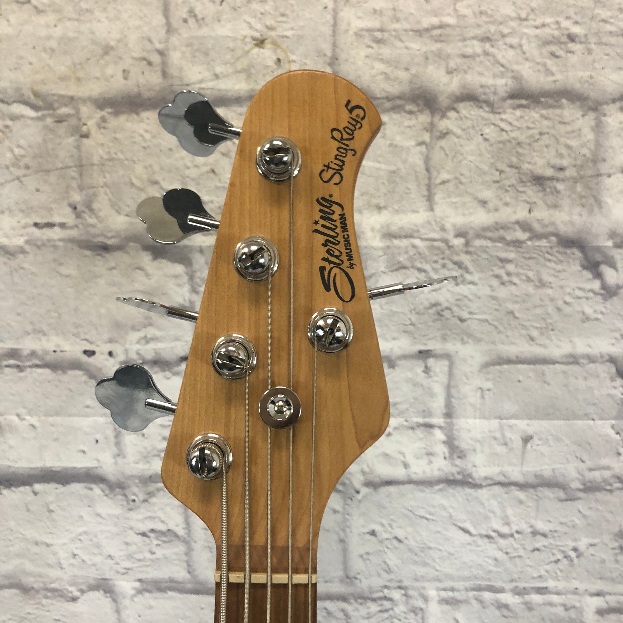 Sterling Stingray 5 String Bass Quilted Maple Island Burst - Evolution ...