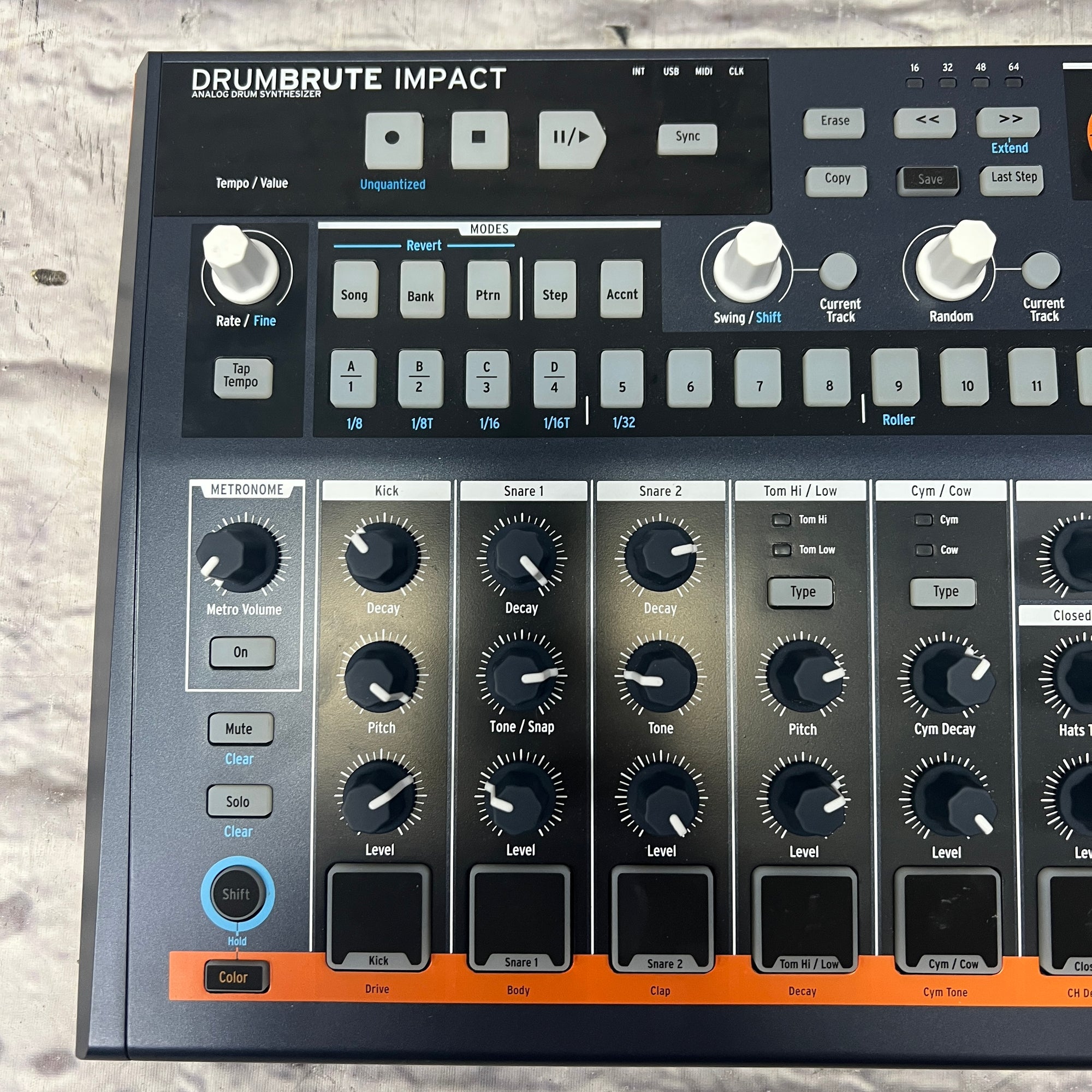 Korg DrumBrute Impact Electric Drum Machine - Evolution Music