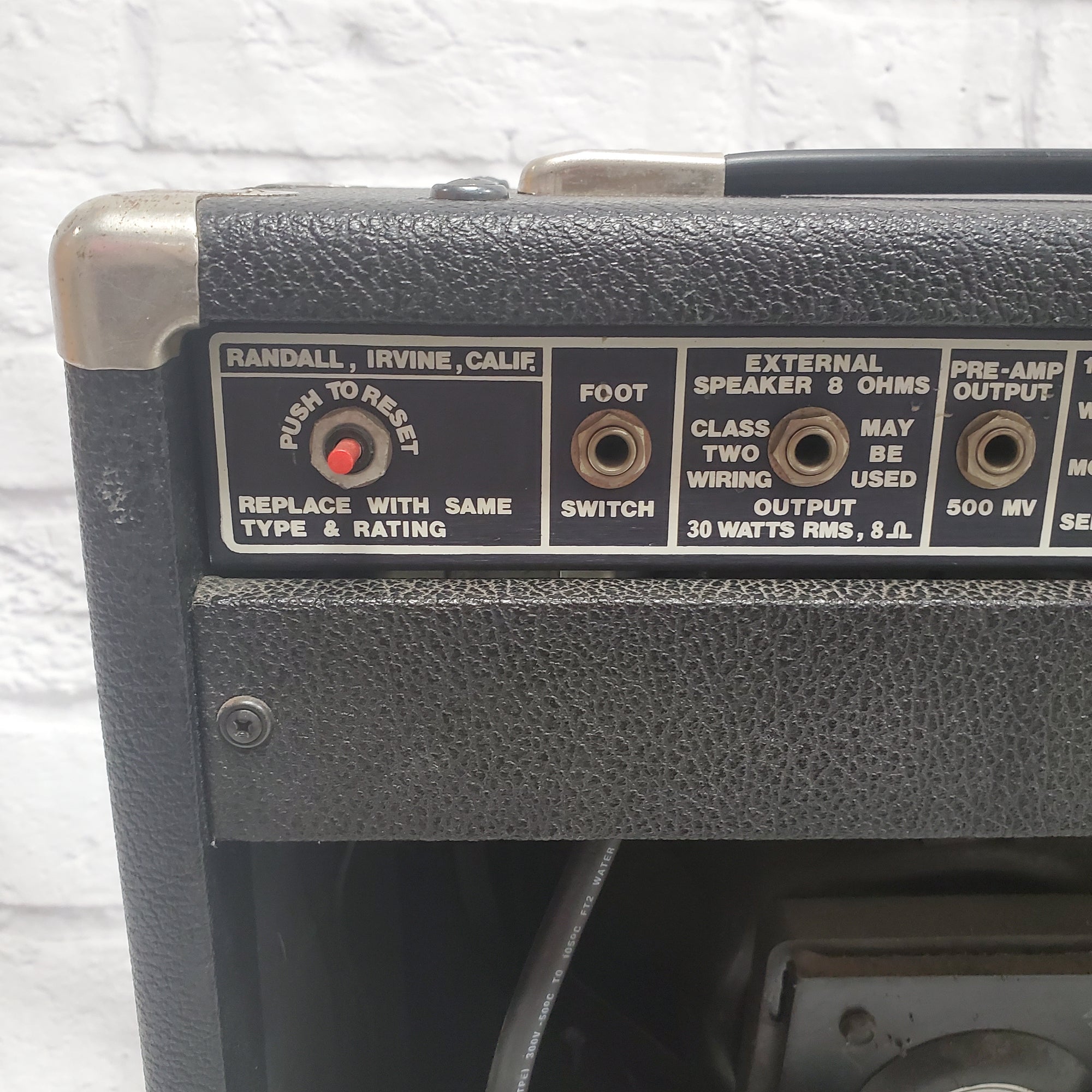 Vintage 80s Randall RG-30 Guitar Combo Amp - Evolution Music