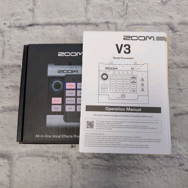 Zoom V3 Vocal Processor Vocal Effect Pedal - Evolution Music