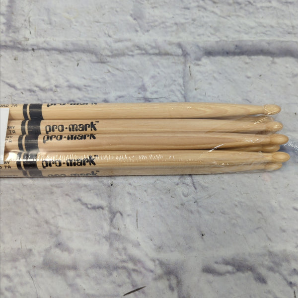Promark 7A Hickory Forward Drum Stick 4-Pack - Evolution Music