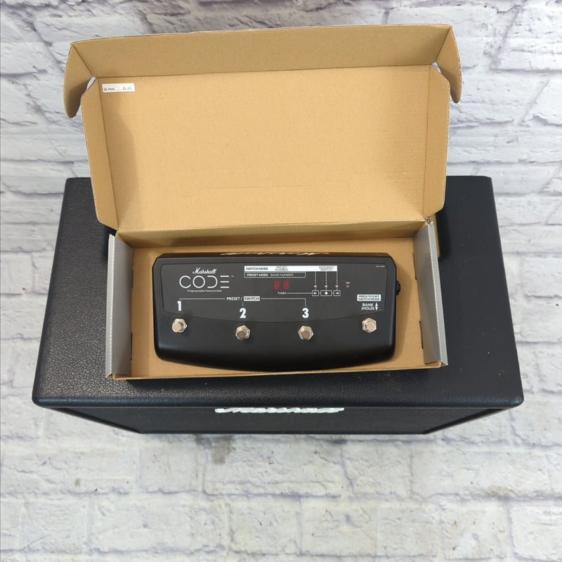 Marshall Code 50 1x12" 50-watt Digital Modeling Combo Amp & foot switc ...