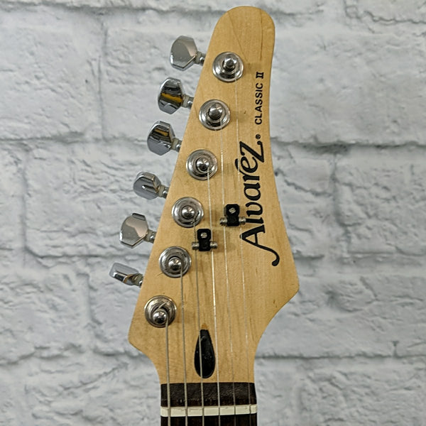 Alvarez Classic II Fat Strat Electric Guitar Black - Evolution Music