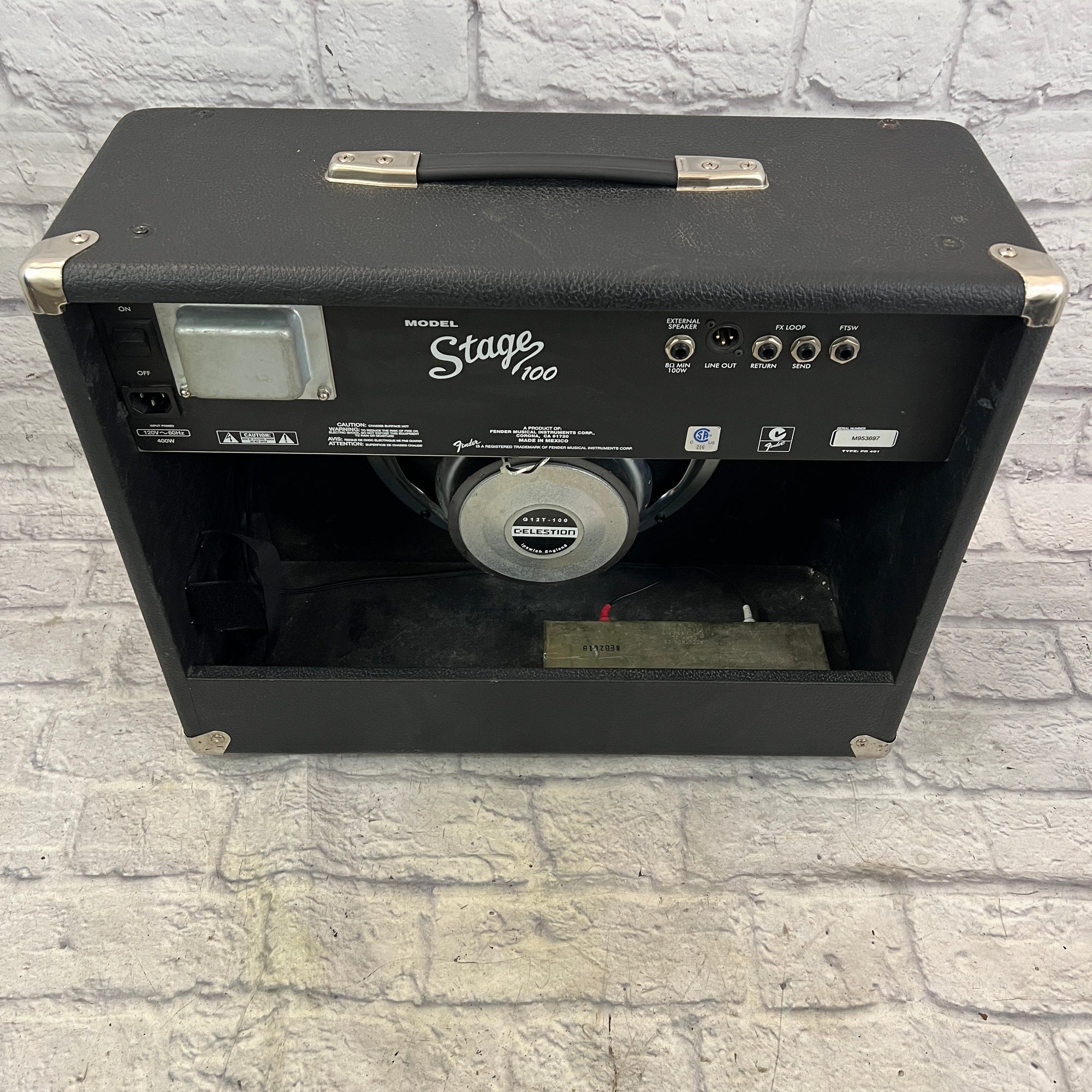 Fender Stage 100 2-Channel 100-Watt 1x12" Solid State Guitar Combo ...