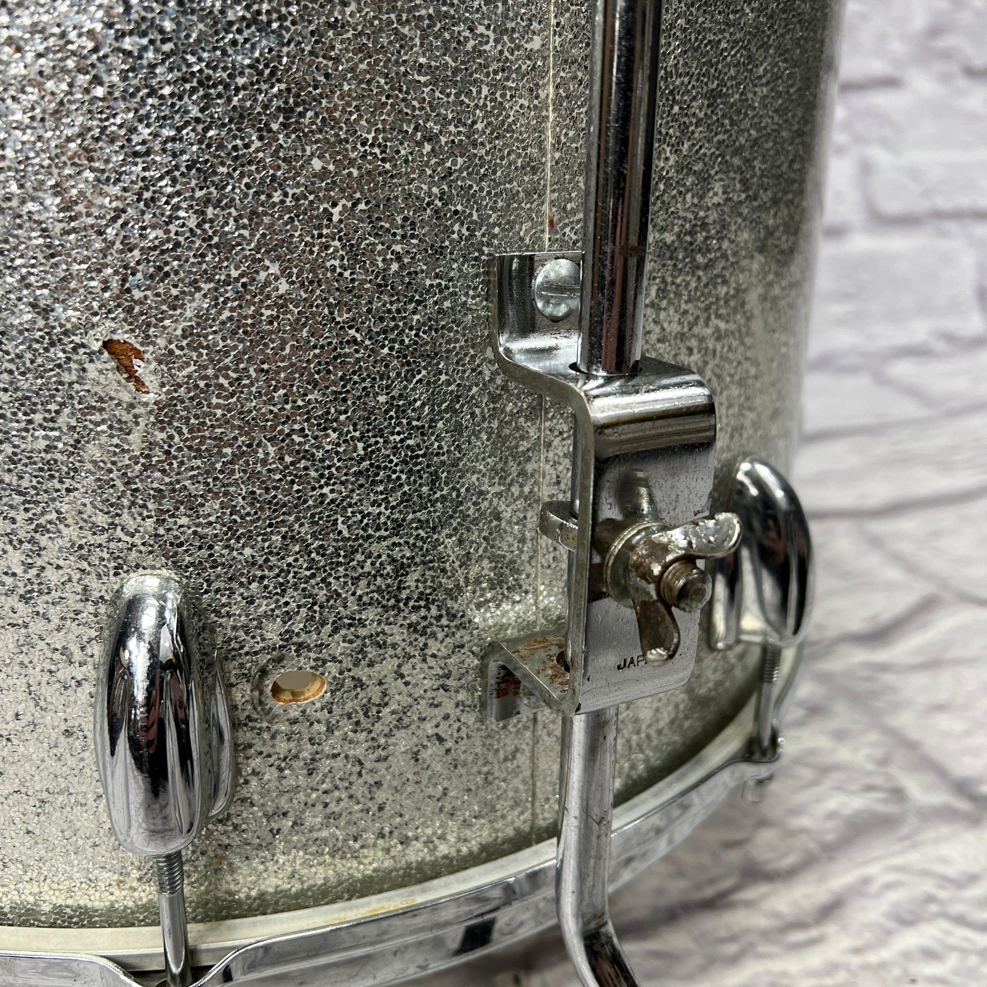Slingerland 20 12 14 1960s Drum Kit - Silver Sparkle - Evolution Music