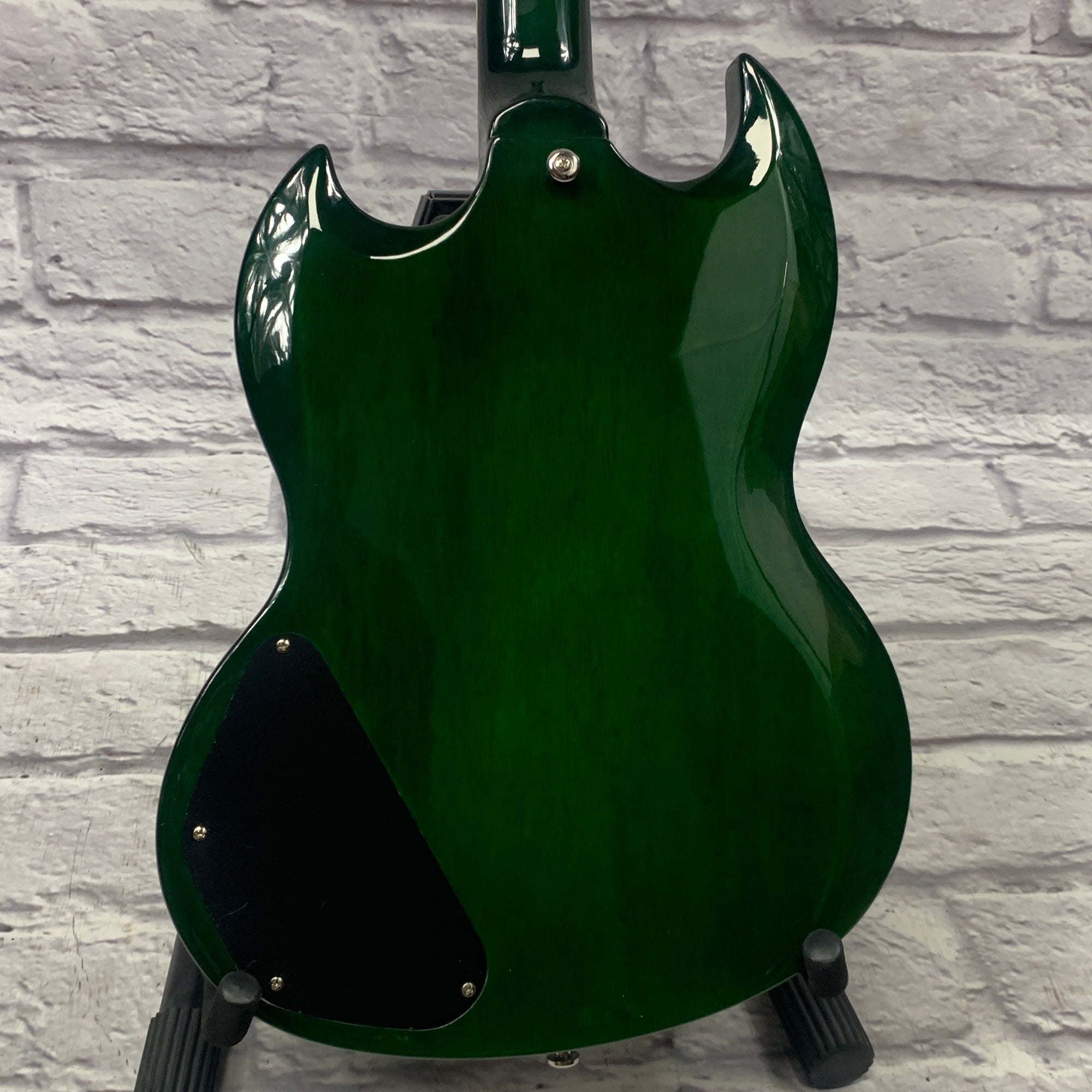 Firefly FFLG Classic SG Style Electric Guitar Green/Yellow Burst w/ Gi ...