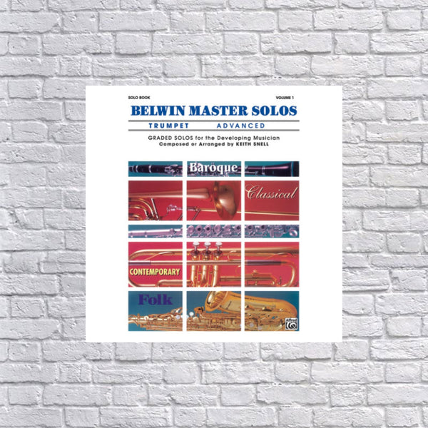 Belwin Master Solos Volume 1 Advanced (Trumpet) - Evolution Music