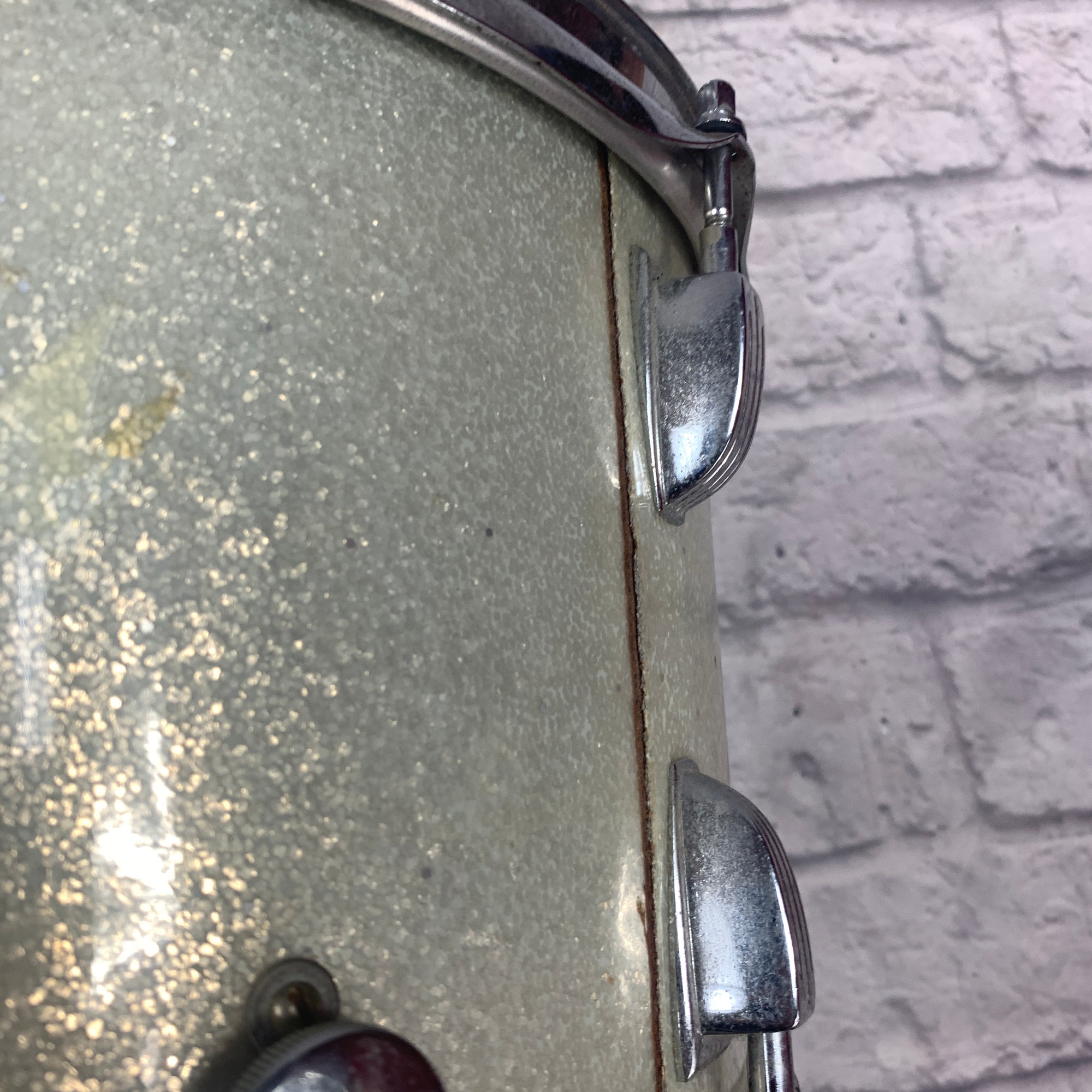 Ludwig 12x9 1970s Silver Sparkle Tom - Evolution Music
