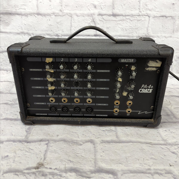 Crate PA-4+ 4 Channel Powered Mixer - Evolution Music