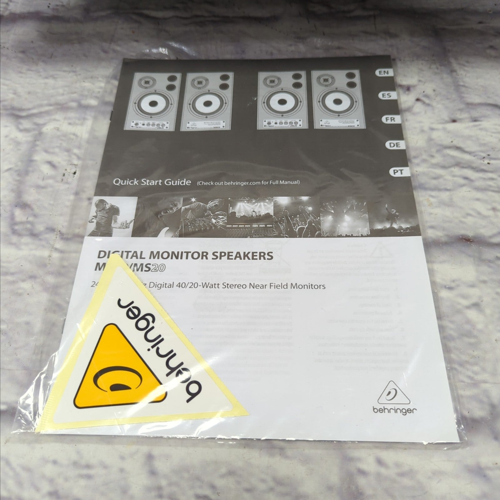 Behringer MS40 40w Stereo Near Field Studio Monitors - Evolution Music