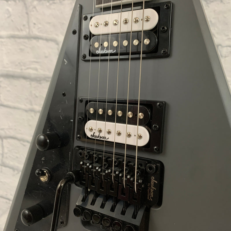 Left-Handed Jackson JS32L Rhoads w/ Floyd Rose - Satin Gray - Evolution ...