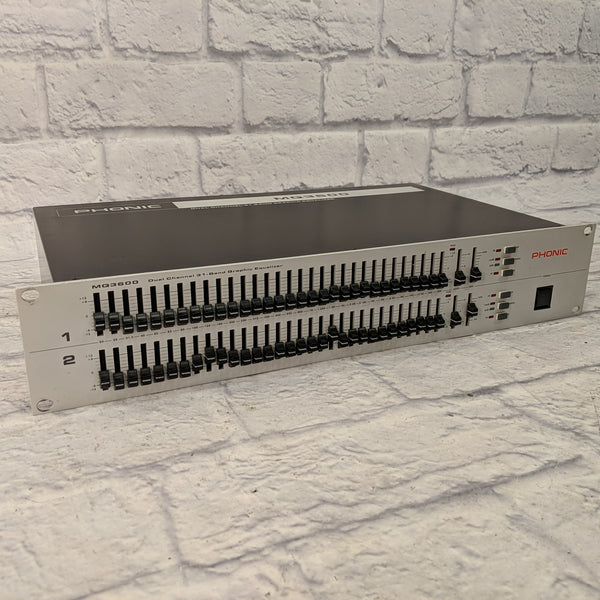 Phonic MQ3600 Dual Channel 31-band Graphic Equalizer 2u Rackmount ...