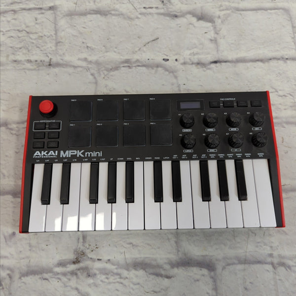 Akai MPK Mini MK3 25 Key Controller Red - Evolution Music