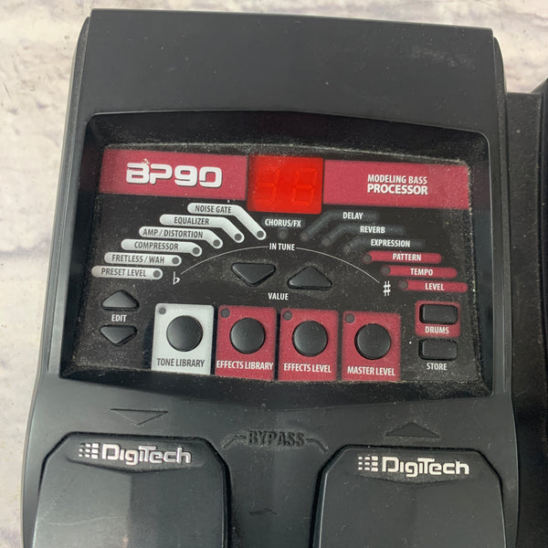 Digitech BP90 Multi-Effect Bass Pedal - no pwr supply - Evolution Music