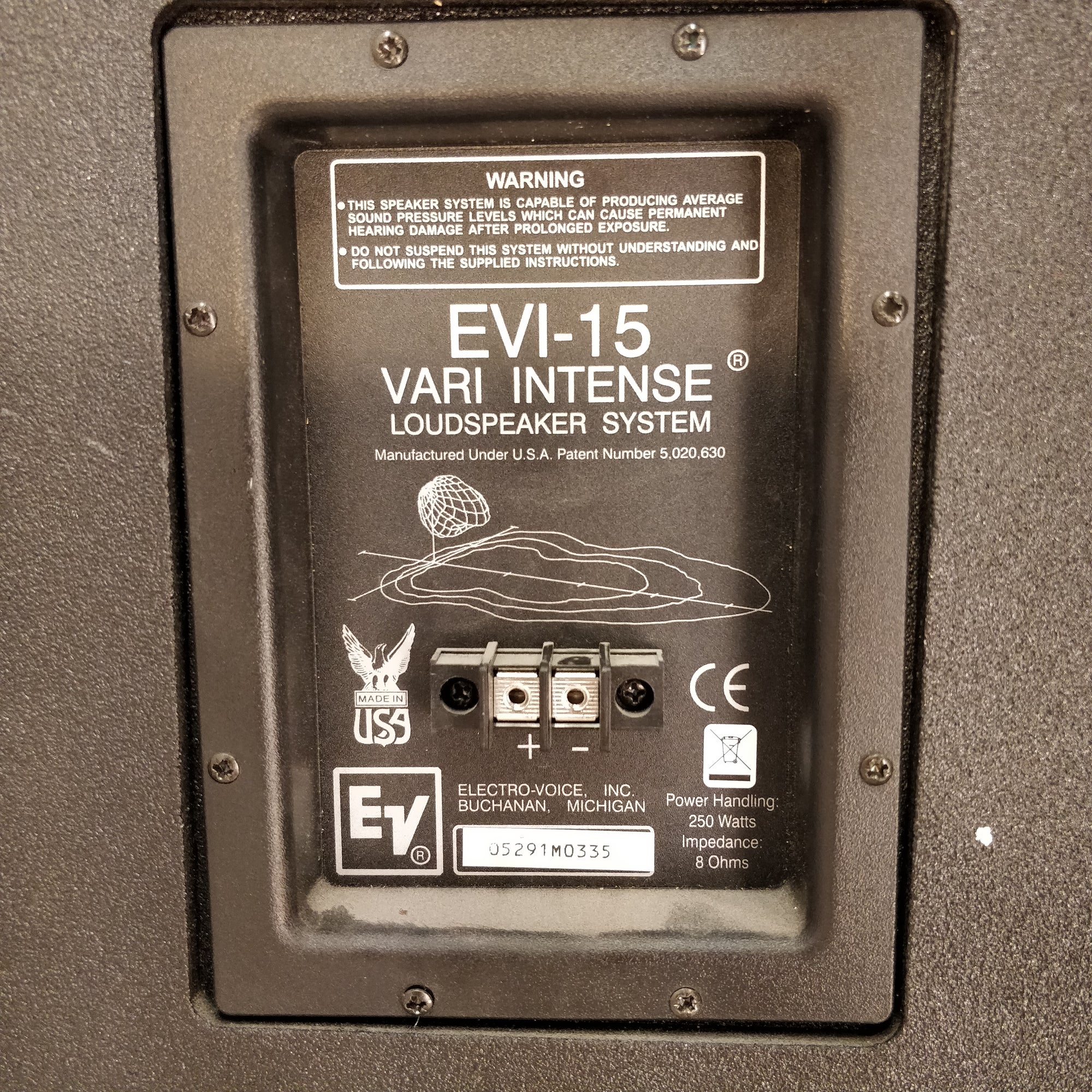 Electro Voice EVI 15 Vari Intense Loudspeaker - Evolution Music