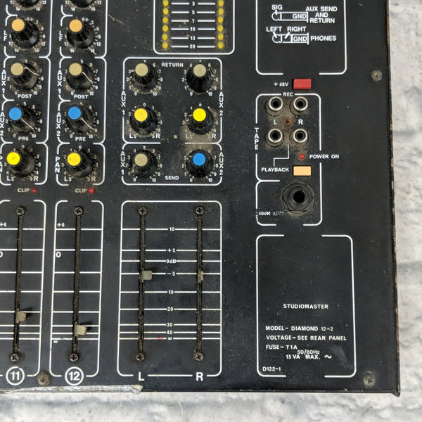 Vintage Studiomaster Diamond 12 - 2 Mixer Made in UK - Evolution Music