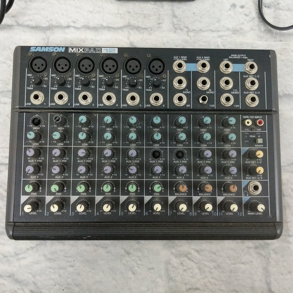 Samson MIxpad 12 Compact Mixing Board - Evolution Music