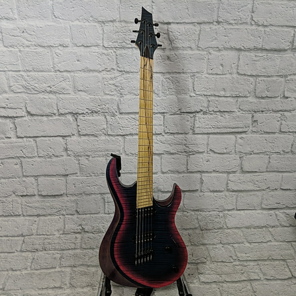 Kiesel Aries AM6 Multiscale Fanned Fret Electric Guitar - Cotton Candy ...