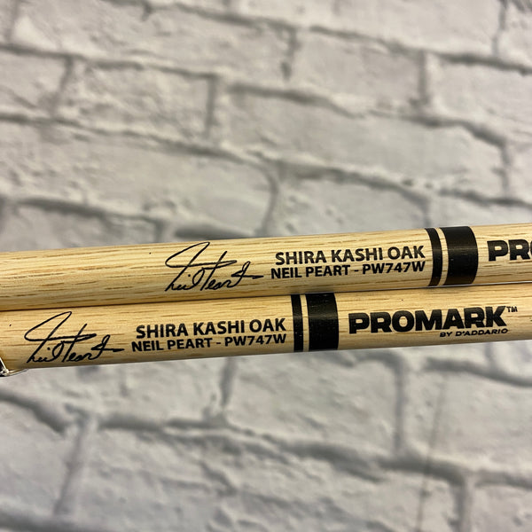 Promark Neil Peart Autograph Series Drumsticks Wood Tip - Evolution Music