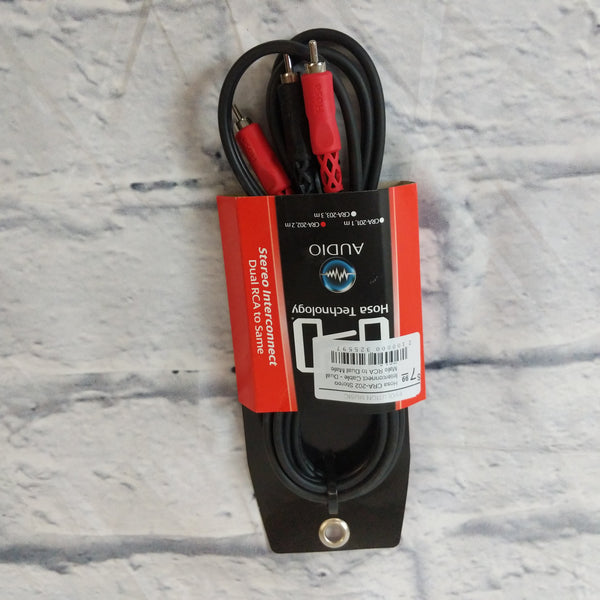 Hosa CRA-202 Stereo Interconnect Cable - Dual Male RCA to Dual Male RC ...