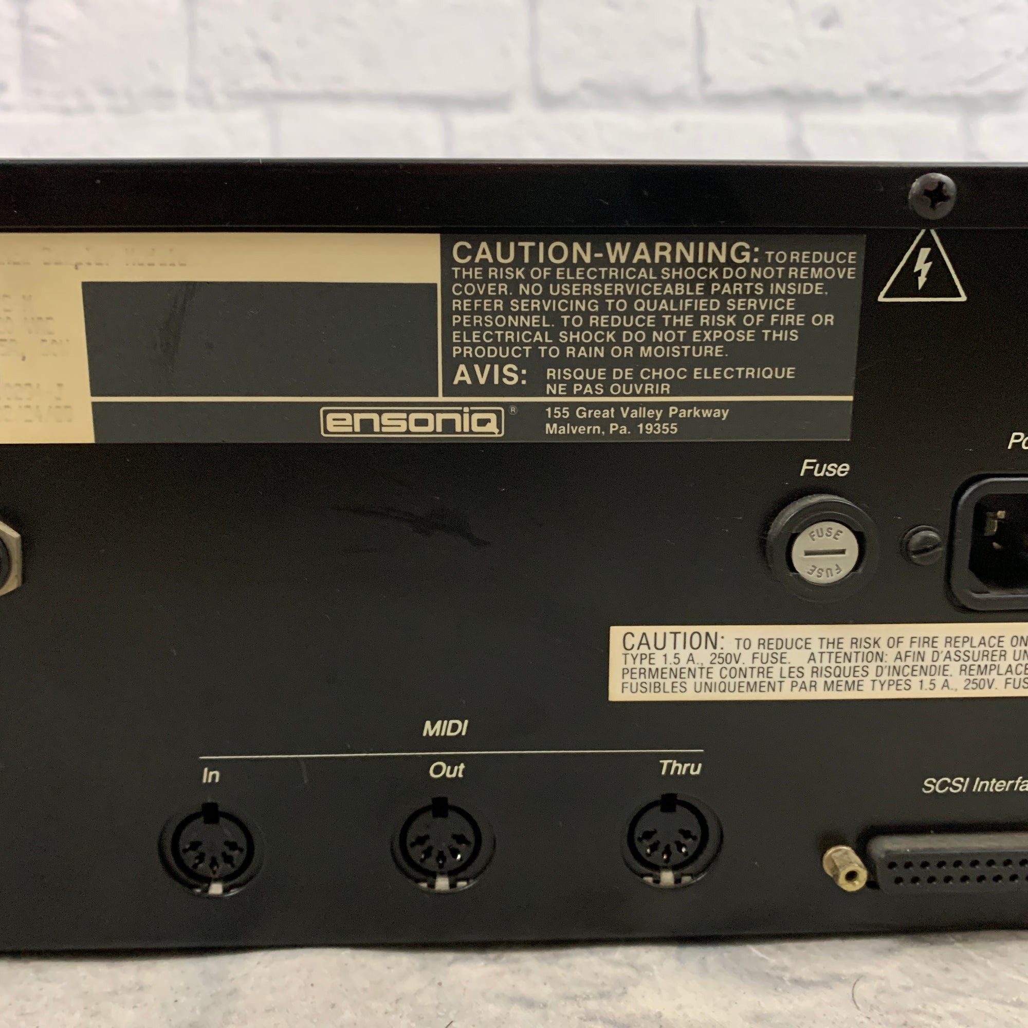 Vintage 1980s Ensoniq EPSm Rackmount Performance Sampler Rack Synth ...