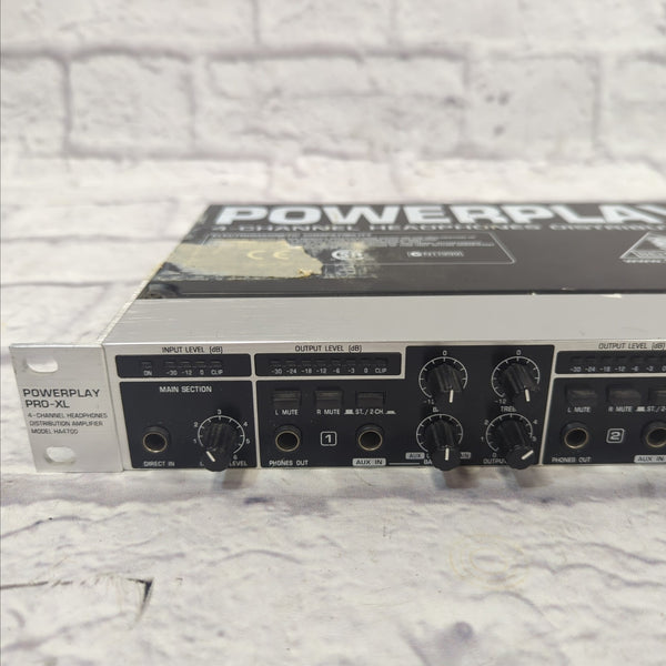 Behringer Powerplay Pro-XL HA4700 4-Channel Headphone Amplifier ...