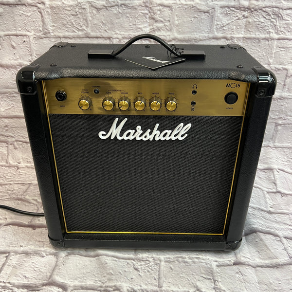 Marshall MG15CF Gold Guitar Practice Amp with Cover Guitar - Evolution ...