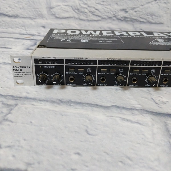 Behringer HA8000 Powerplay Pro-8 8-channel High-Power Headphone Mixing ...