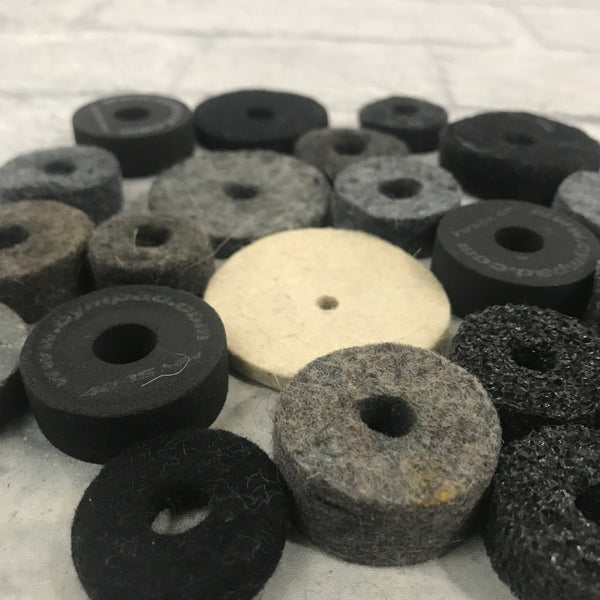Assorted Felt & Foam Cymbal Pads (21 count) - Evolution Music