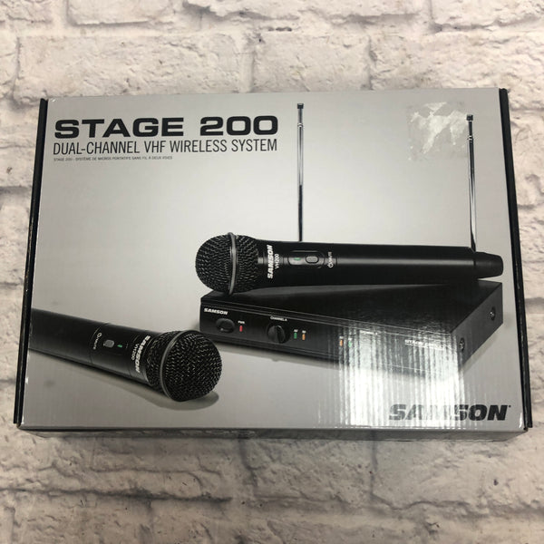 Samson Stage 200 Dual-Channel VHF Wireless System - Evolution Music