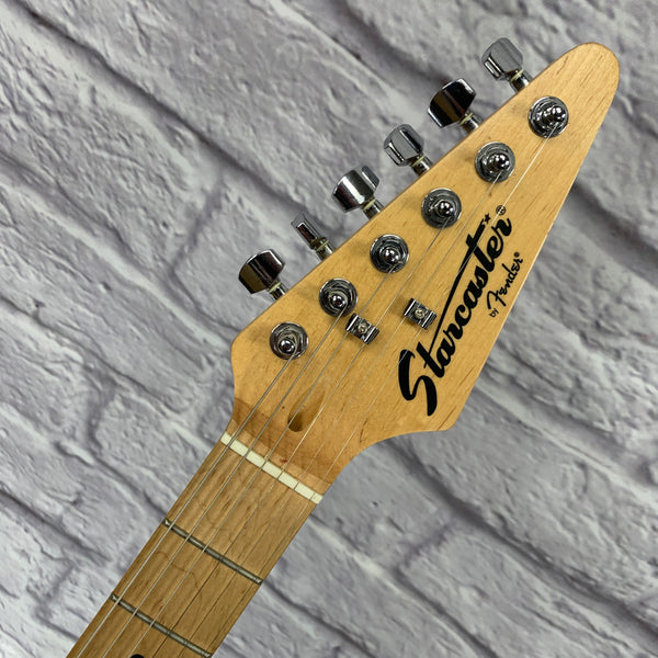 Fender Starcaster Strat Electric Guitar Black - Evolution Music