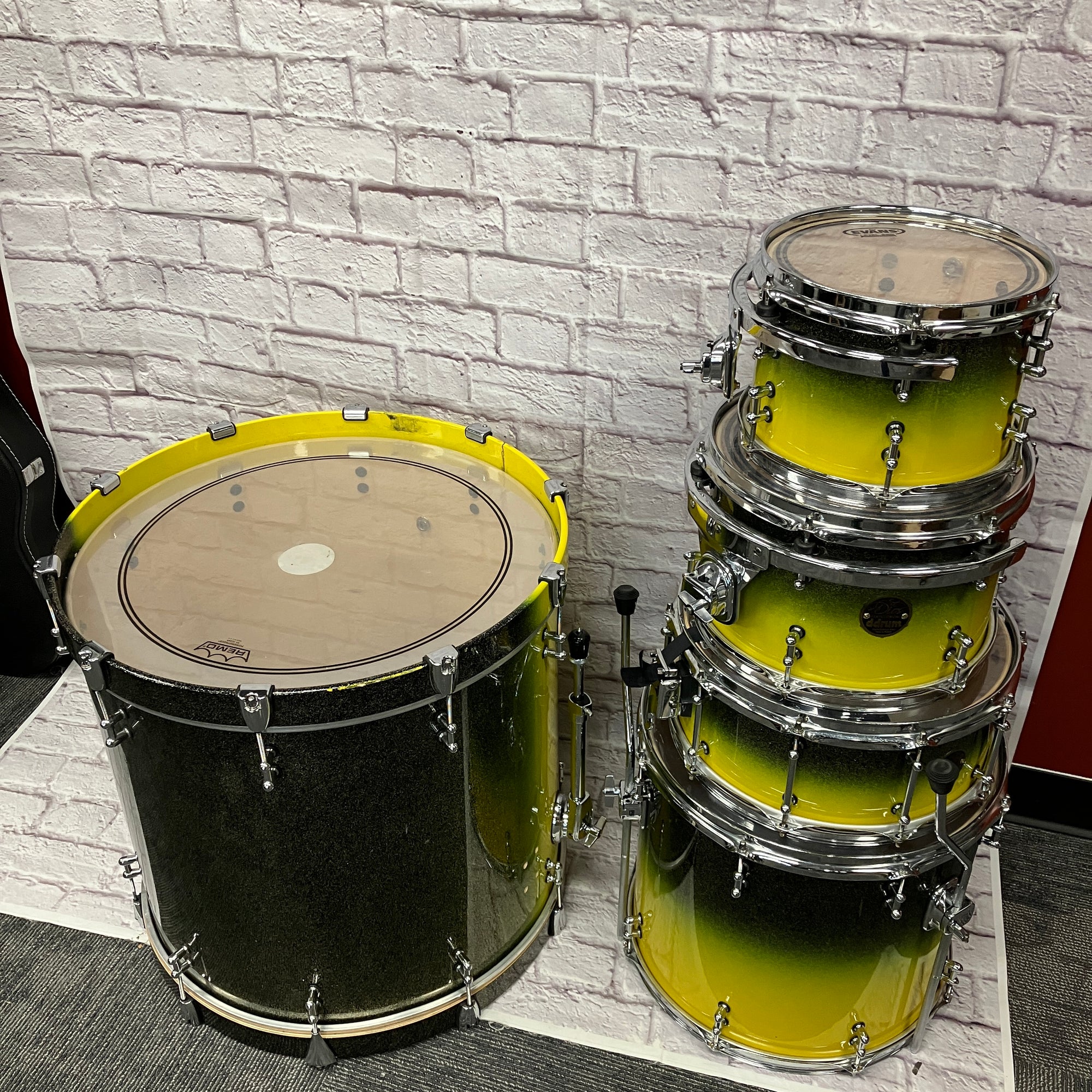 DDrum Dios Racing Yellow 5pc Drum Kit AS IS - Evolution Music