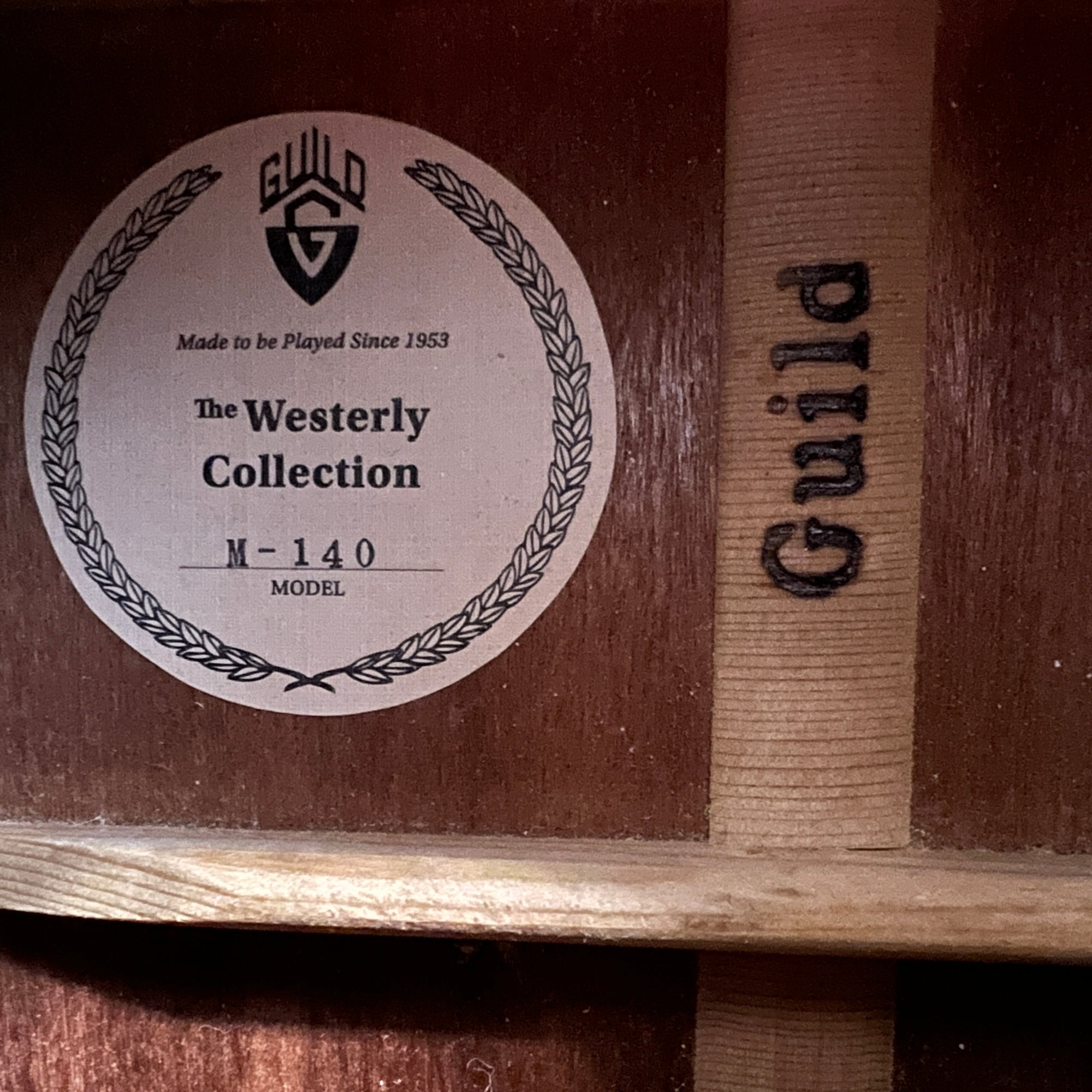 Guild M-140 Parlor Acoustic Guitar w/ Fitted Case - Evolution Music