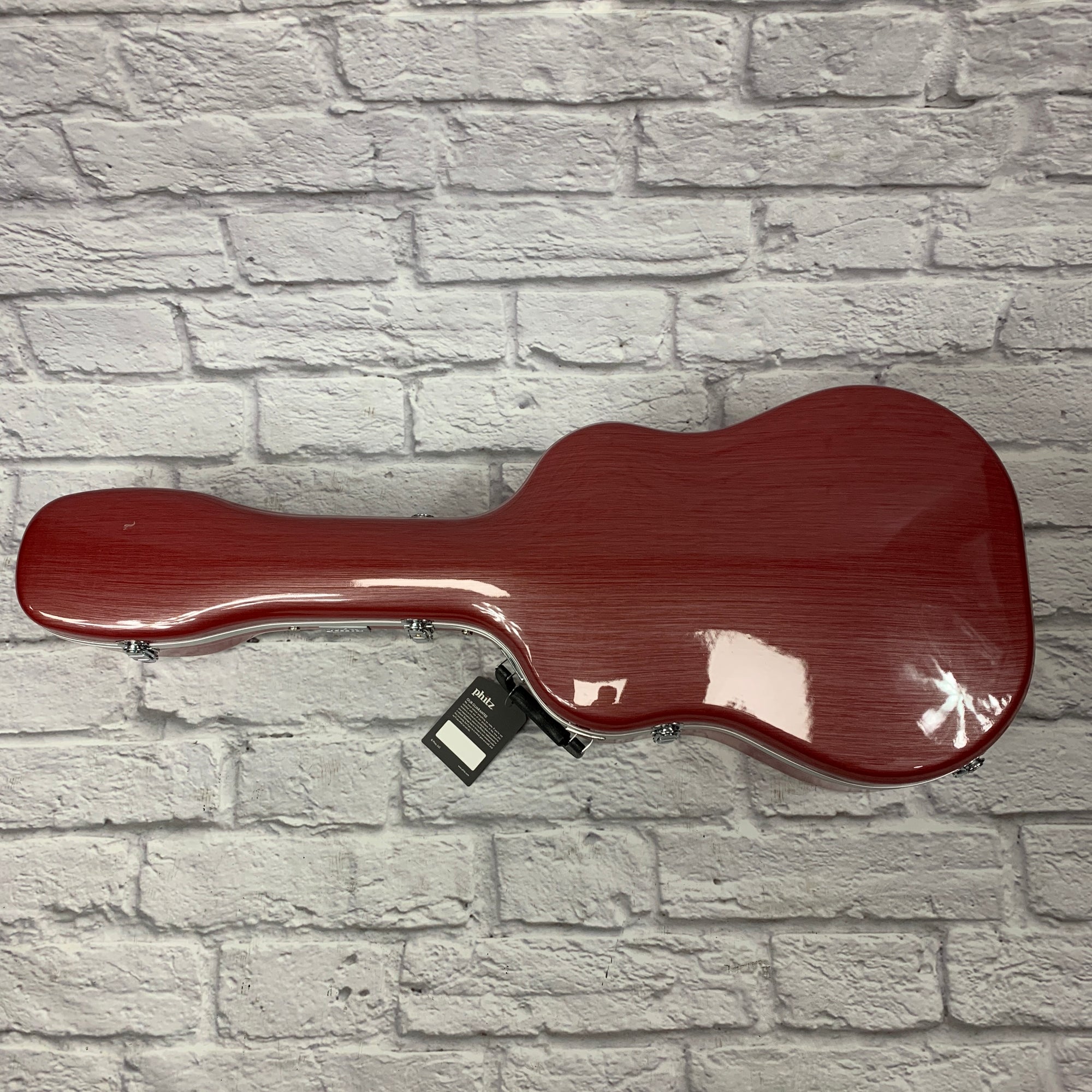 Phitz Standard Dreadnought Acoustic Guitar Hard Case - Brushed Red ...