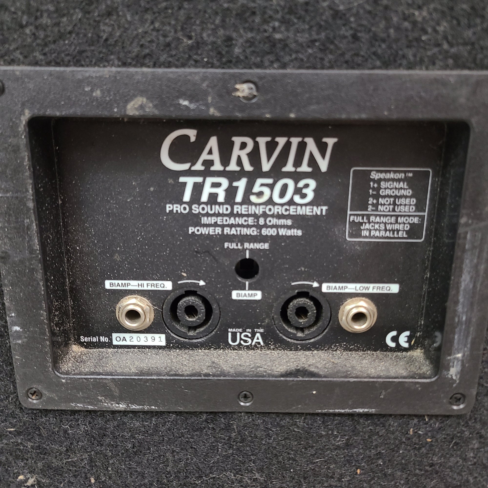 Carvin TR1503 (Pair) PA Speaker Cabinets - Evolution Music